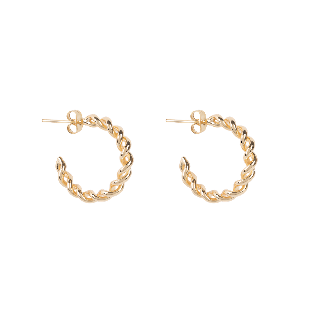 Twisted half moon earrings large | affordable, organic, 100% handmade ...